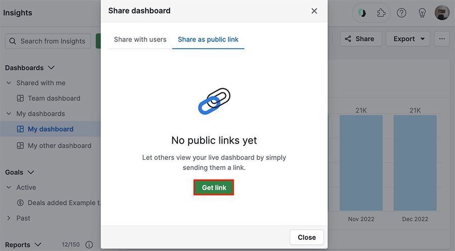Shareable Insights - Knowledge Base | Pipedrive